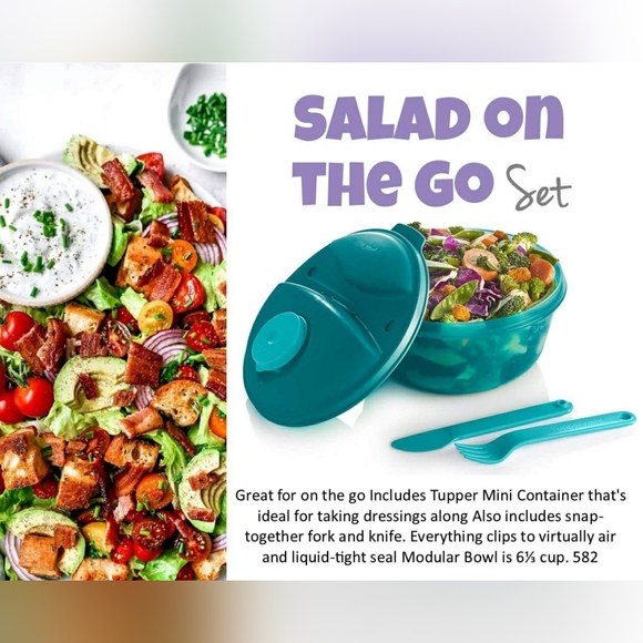 Tupperware | Kitchen | Tupperware Salad On The Go | Poshmark
